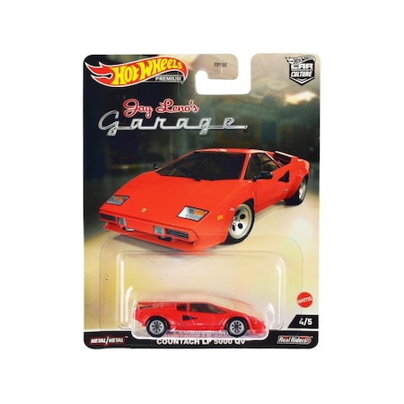 Hot Wheels Hotwheels Lamborghini Countach LP 5000 QV Jay Lenos Garage Diecast Model Car, Red ...